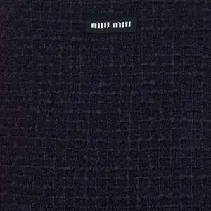Miu Miu Logo Skirt - Blue