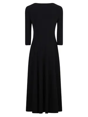 Norma Kamali Scoop Neck Midi Dress