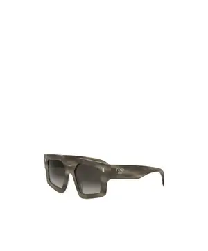 Fendi Geometric Frame Sunglasses