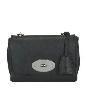 Mulberry Lily Chain-linked Crossbody Bag - Black