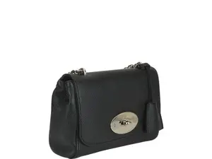 Mulberry Lily Chain-linked Crossbody Bag - Black