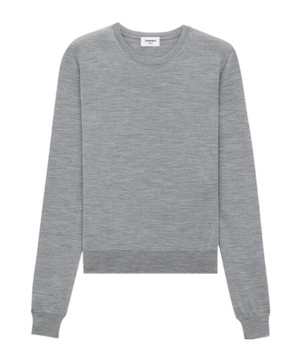 Saint Laurent Crew Neck Long-sleeved Knitwear
