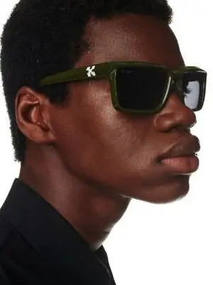 Off-White Portland Square Frame Sunglasses - Black