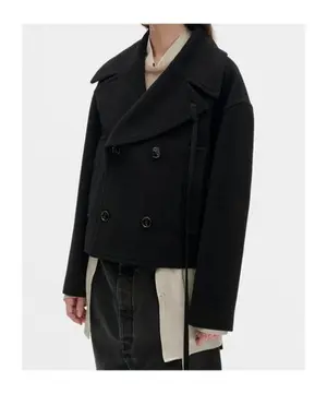 ANN DEMEULEMEESTER Virgin Wool-cashmere Blend Double-breasted Coat