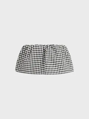 Miu Miu Checked Mini Skirt