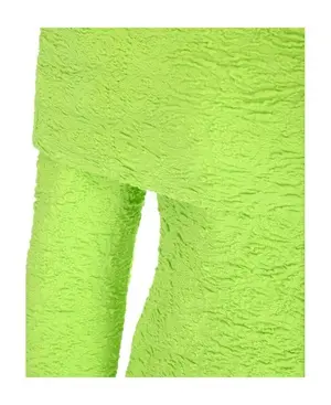 MSGM Off-shoulder Textured Long Sleeve Top