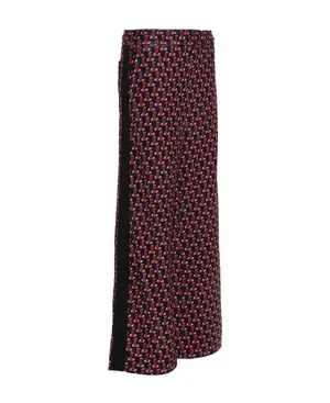 LANVIN Logo Pattern Wide Leg Casual Pants