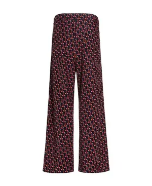 LANVIN Logo Pattern Wide Leg Casual Pants
