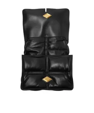 Burberry Quilted Chain-link Crossbody Bag - Black