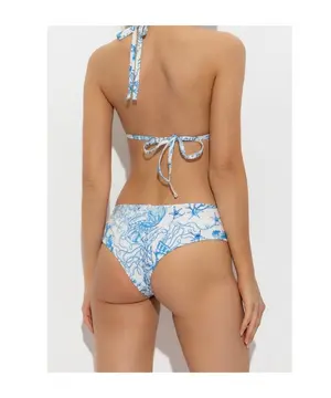 Versace Underwater Barocco Bikini Bottoms - White