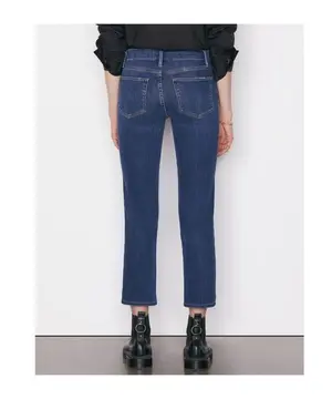 FRAME High-waisted Straight-leg Jeans