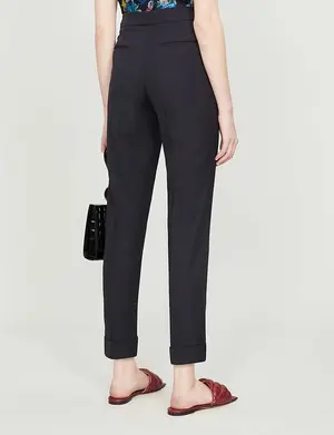 Etro Straight Leg Trousers - Black