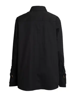 RÓHE Double-cuff Curved Hem Shirt