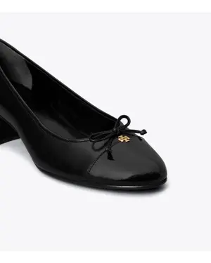 Tory Burch Bow Detail Block Heel Pumps