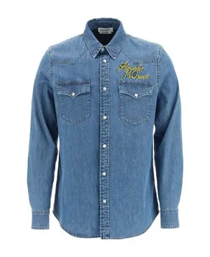 Alexander Mcqueen Logo Overshirts For Men