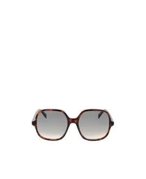 Celine Logo Tortoiseshell Sunglasses - Gray