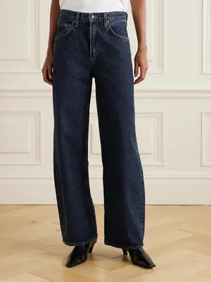 AGOLDE Low Curve Wide Leg Jeans - Black