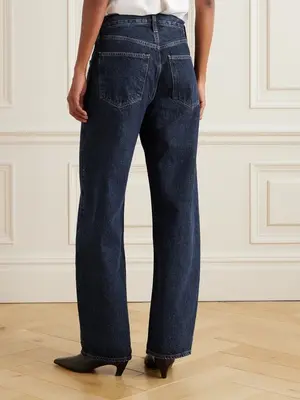AGOLDE Low Curve Wide Leg Jeans - Black