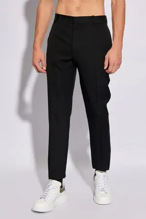 Alexander McQueen Mid-rise Straight-leg Tailored Trousers