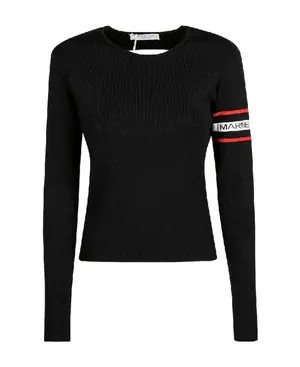 MARINE SERRE Round Neck Long Sleeve Sweater