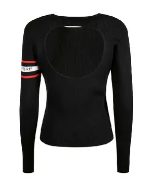 MARINE SERRE Round Neck Long Sleeve Sweater