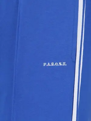 P.a.r.o.s.h Embroidered Logo Straight Leg Track Pants - Blue