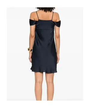 Theory Off-shoulder Camisole Dress With Twisted Ruching