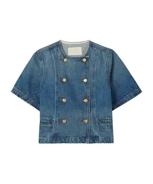 ULLA JOHNSON Serge Double-breasted Denim Jacket