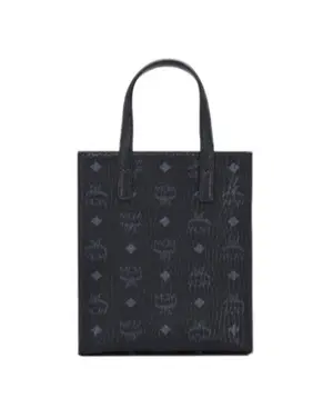 Mcm All-over Logo Printed Mini Tote Bag