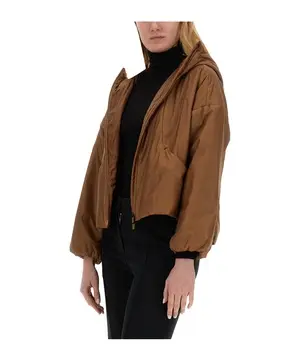Herno Zip-up Hooded Jacket - Brown