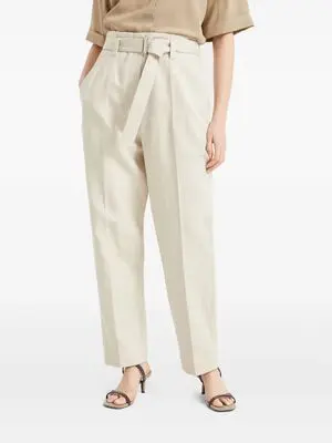 Brunello Cucinelli High-waist Belted Trousers - No