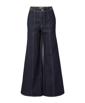 Ulla Johnson High-waisted Flared Jeans With Contrast Stitching