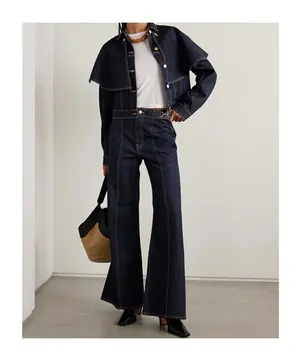 Ulla Johnson High-waisted Flared Jeans With Contrast Stitching