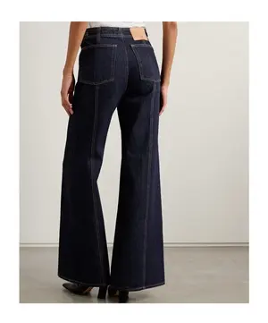 Ulla Johnson High-waisted Flared Jeans With Contrast Stitching