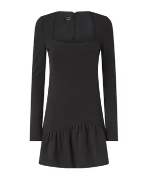 Pinko Square Neck Long Sleeve Dress