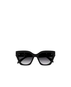 Alexander McQueen Cat Eye Frame Sunglasses - Black