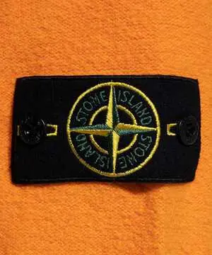 Stone Island Logo Sweater - Orange