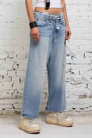 R13 High-rise Wide-leg Jeans