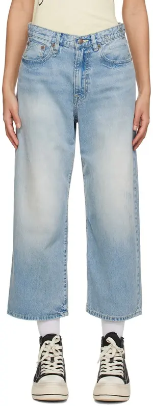 R13 High-rise Wide-leg Jeans