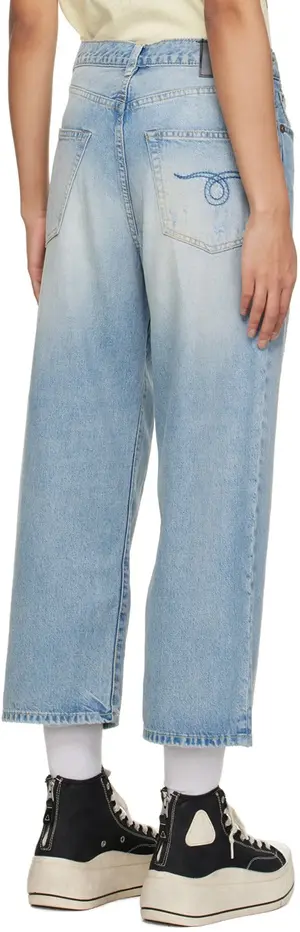 R13 High-rise Wide-leg Jeans