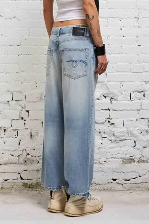 R13 High-rise Wide-leg Jeans