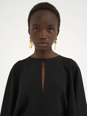 Chloé Cape Sleeves Mini Dress