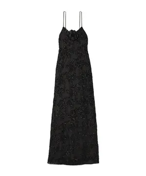 RODARTE Embellished Silk-trimmed Voile Gown