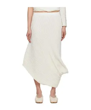 Issey Miyake Stream Knitted Midi Skirt - No