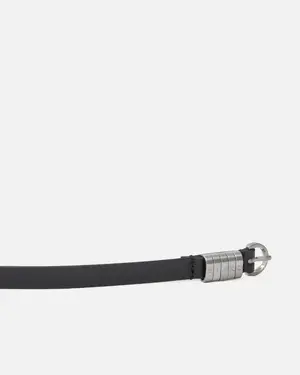 Pinko Logo Plaque Buckle Belt - Black