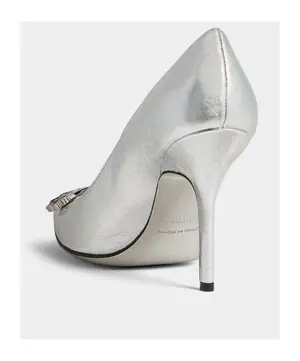 Dsquared2 Silver Gothic Emblem Pumps