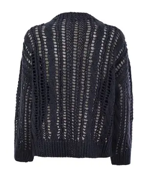 Brunello Cucinelli Crewneck Open Knit Jumper