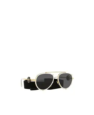 Versace Aviator Frame Sunglasses