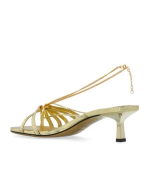 GOLDEN GOOSE Nico Chain Link Detail Sandals - Gold