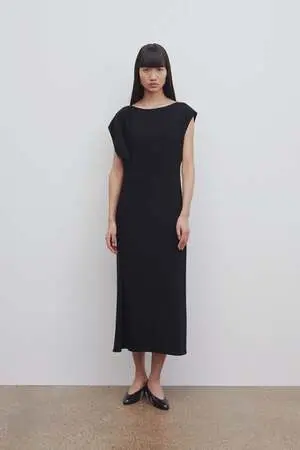 THE ROW Blathine Crewneck Midi Dress